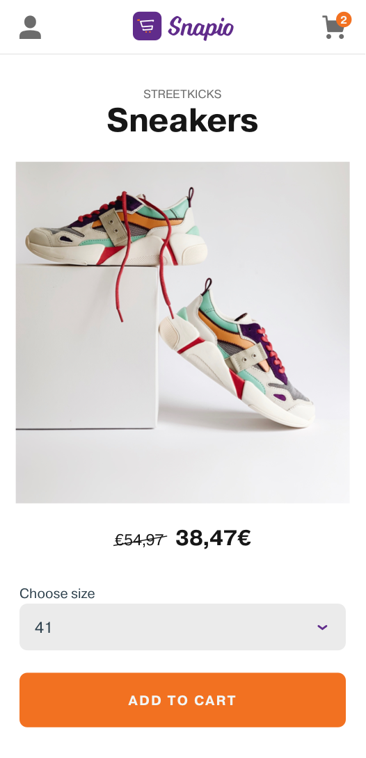 Quick checkout - Snapio