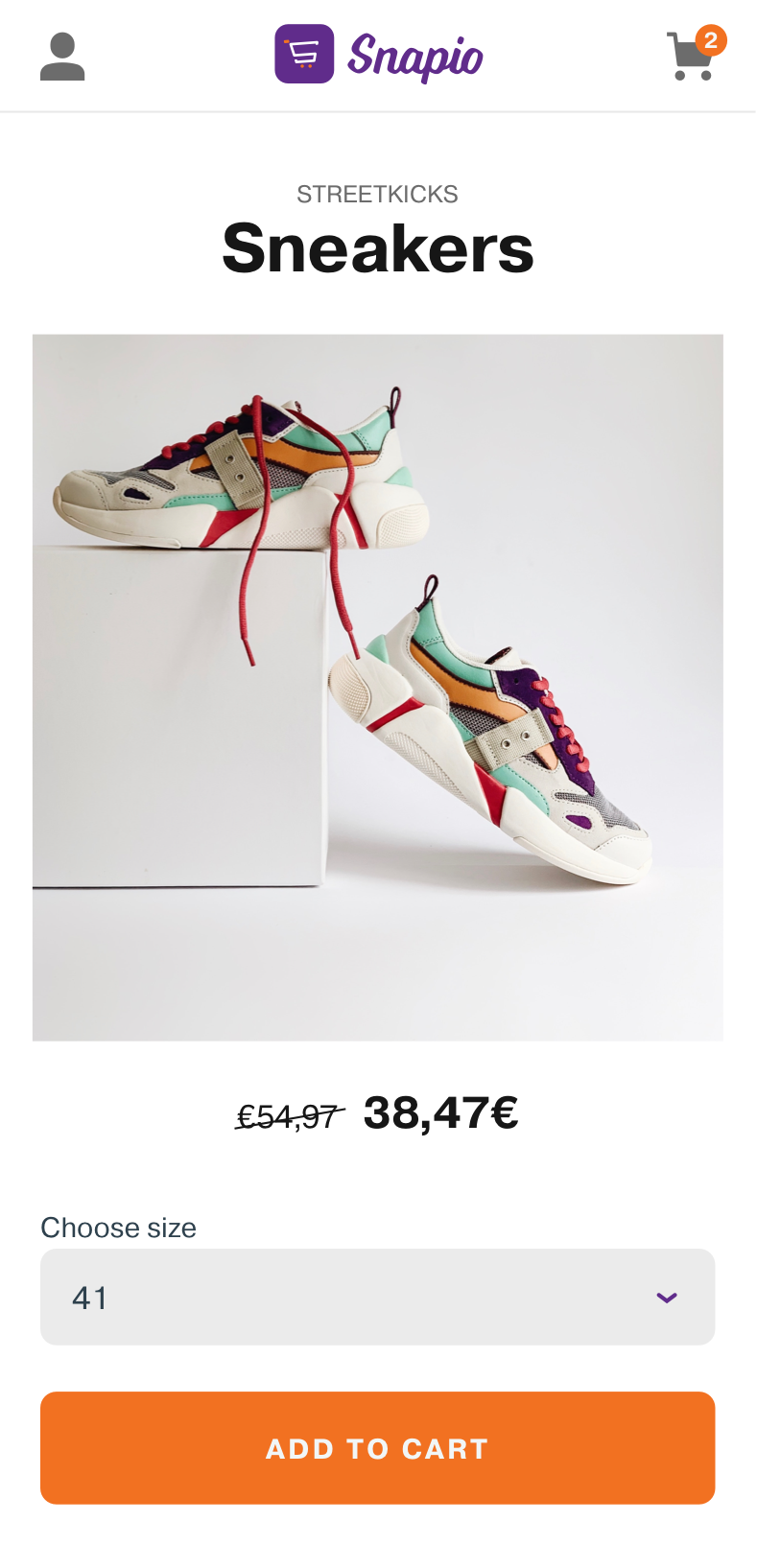 Quick checkout - Snapio